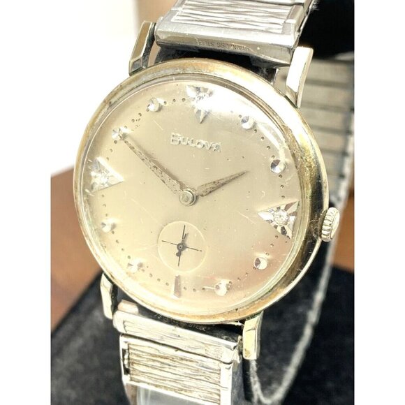 Bulova | Accessories | Bulova M6 Mens Watch Vintage 6s Hand Wind Silver ...